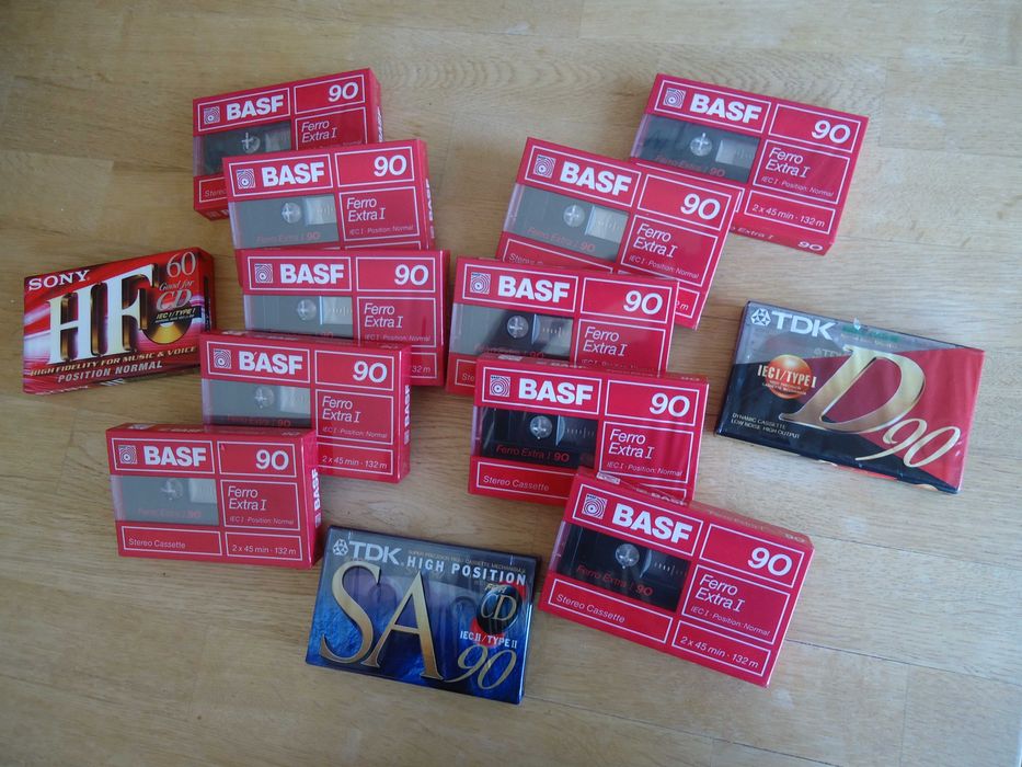 Casete audio sigilate BASF, Fuji, Maxell, Sony, TDK anii 80-2005. Bucuresti Sectorul 6 • OLX.ro