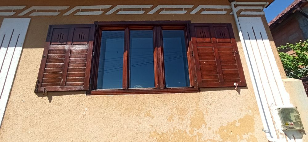 Usi si ferestre lemn masiv RECONDITIONATE 2-3 canate obloane sticla t ...