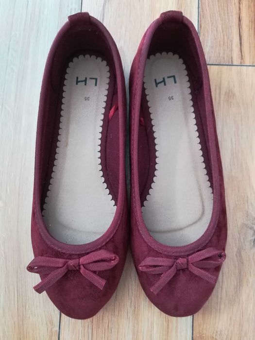 Кадифени детски обувки - балеринки, за момиче, номер 35 гр. Пловдив Кючук Париж • OLX.bg