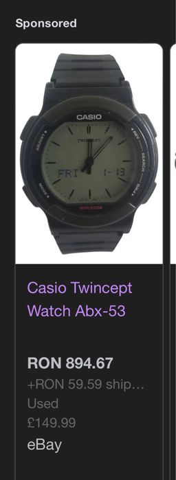 Casio Twincept Watch ABX-53 Baia Mare • OLX.ro