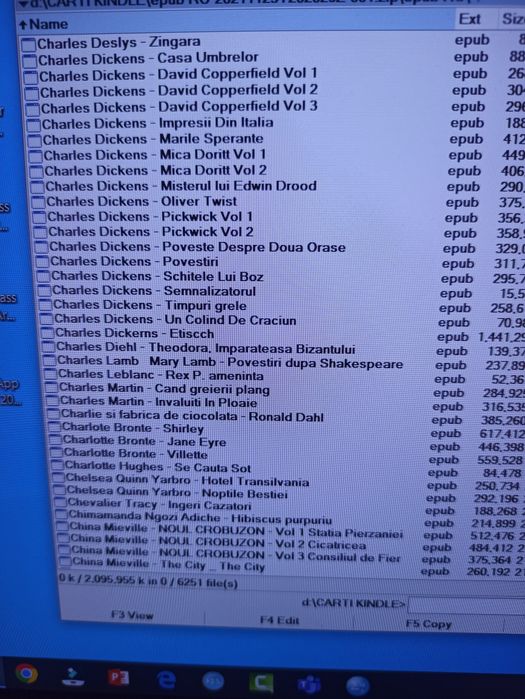 Vând pachet de 6.250 cărți digitale pentru ebook reader, kindle, epub ...