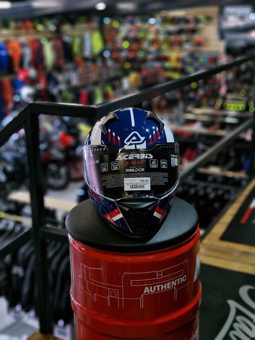 Casca Acerbis X-WAY GRAPHIC White/Blue/Red Brebu Manastirei • OLX.ro