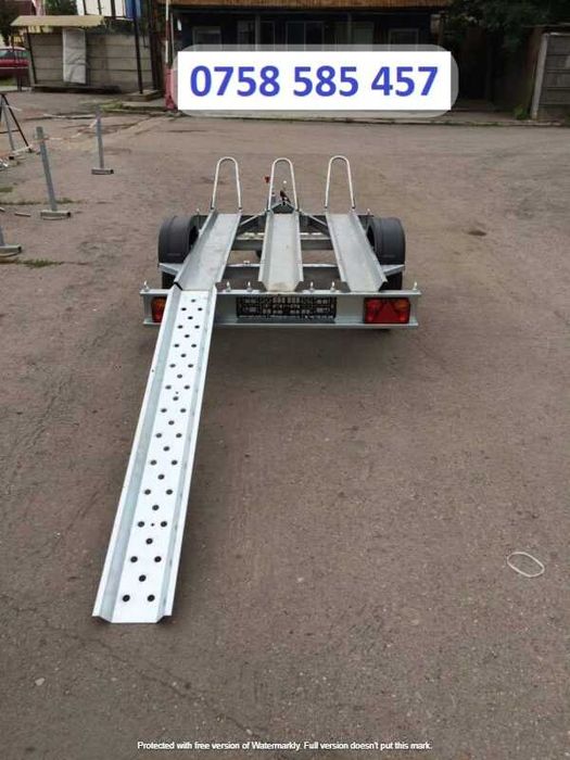 Remorca MOTO 750 kg 3 motociclete Remorca auto ATV Fabricat in Romania ...