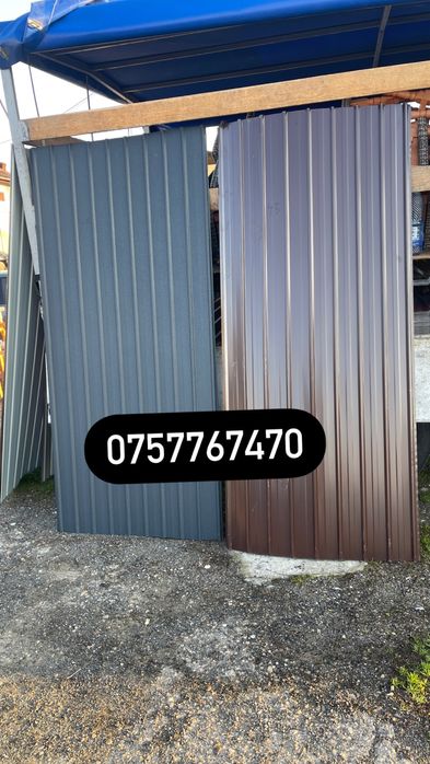 Tabla cutata colorata sau zincata pentru gard sau acoperis Timisoara ...