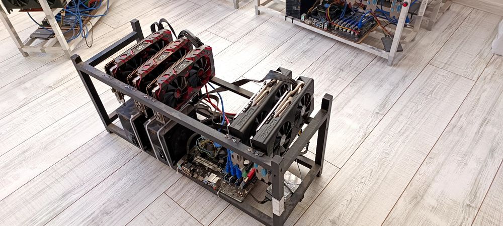 Mining rig Sapphire Nitro+Radeon RX580 4gb./майнинг риг/копачки гр ...