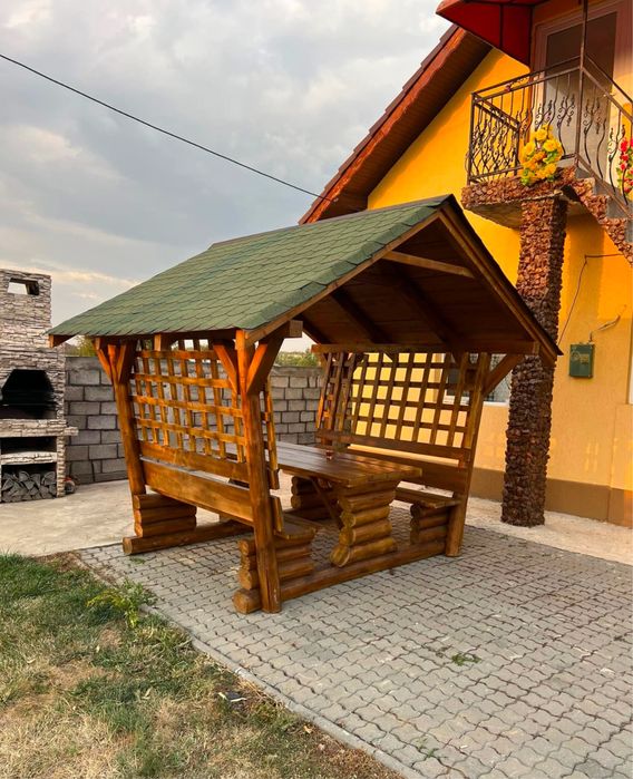 Foisor rustic din lemn masiv pentru gradina si terasa Horezu • OLX.ro