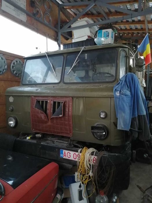 ZIL 131 6x6 camion militar cu troliu/ capestan Gaz 66 Musatesti • OLX.ro