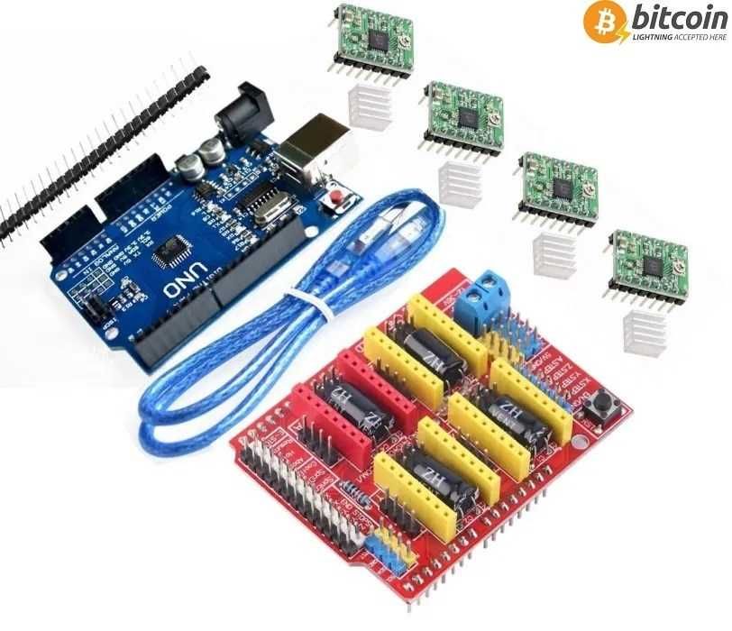 CNC шилд shield за Arduino Uno Nano MEGA Ramps 1.4 + стъпкови драйвери ...