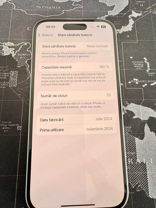 IPhone 15 Green 100%Bat 128GB impecabil liber retea Bucuresti Sectorul ...