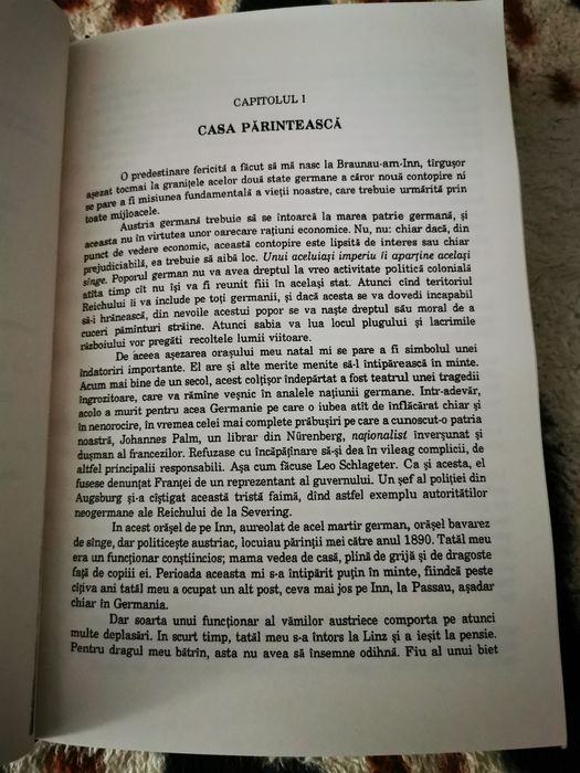 Adolf Hitler Mein Kampf noua completa Limba Romana necenzurata ed. LUX Iasi • OLX.ro