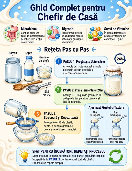 Granule de kefir de lapte (ciupercă). Active, crescute natural acasă ...