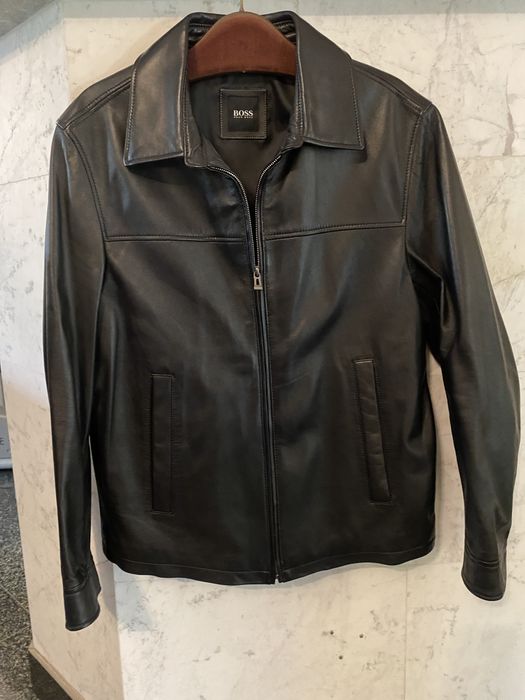 Geaca din piele miel Nappa Hugo Boss originala Ilfov Pantelimon • OLX.ro