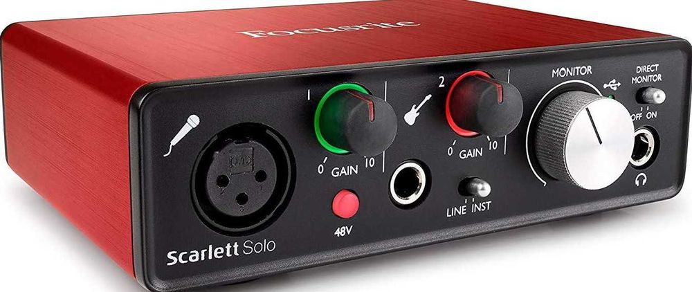 Аудио Интерфейс USB Audio Interface - FOCUSRITE SCARLETT SOLO 2ND GEN ...