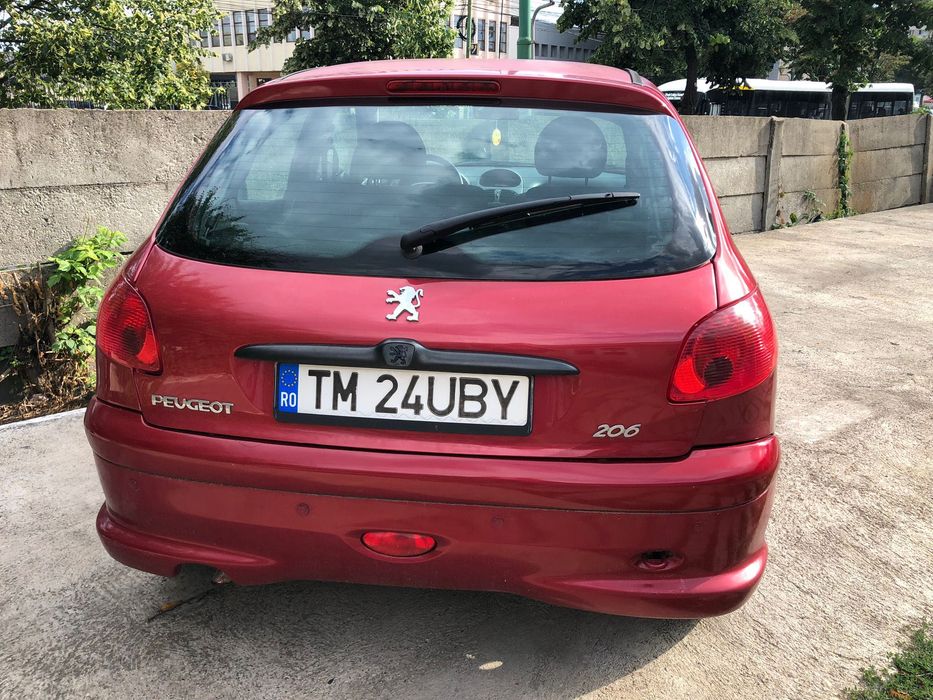 Vand peugeot 206, an 2007, Motor 1,4 , benzina , culoare visiniu ...