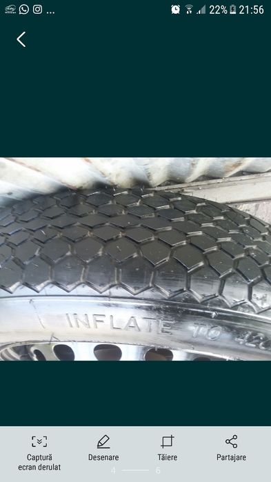 Jante Audi Vw 15, 16, roata rezerva slim Vw, Ford, Fiat, roti remorca ...