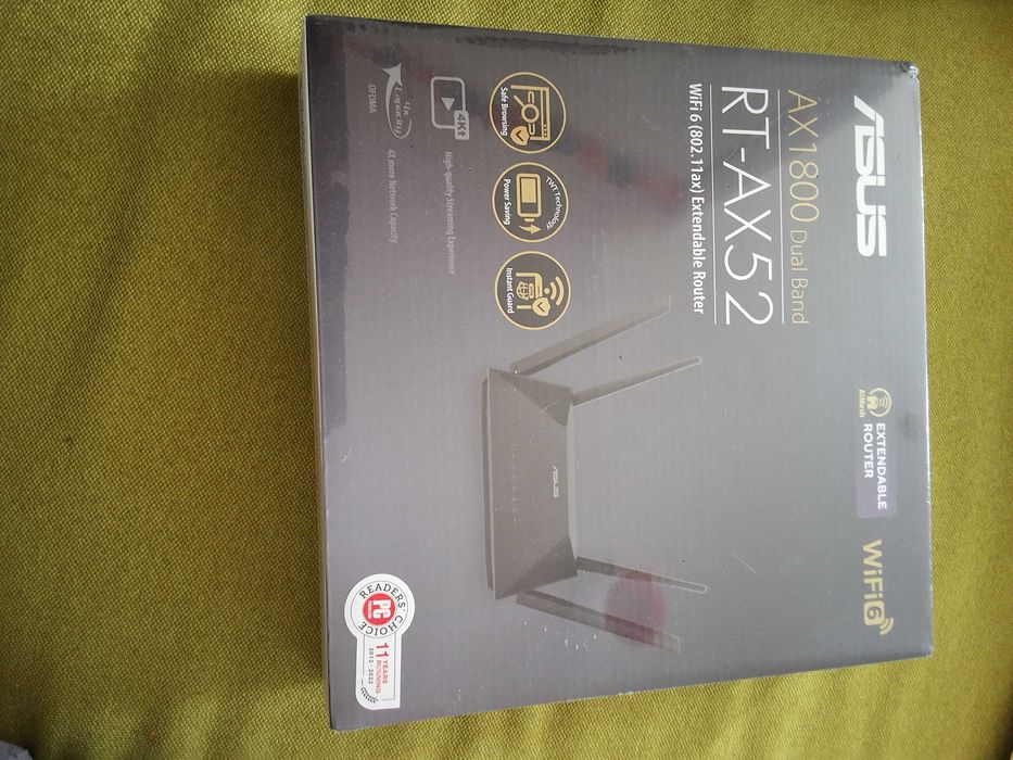 Extendable router Asus AX 1800 dual band RT-AX52 wifi 6, sigilat ...