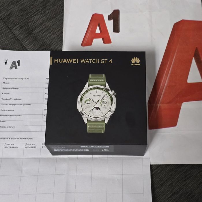 КАТО НОВ 46mm Huawei watch GT 4 Гаранция от A1 до 2026 Green Зелен gt4 гр. София Младост 1 • OLX.bg
