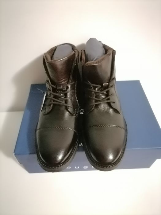 Ghete bugatti noi, piele naturala, nr 45 Focsani • OLX.ro