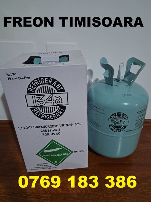 Freon r410a r404a r407c r32 r507 butelie refrigerant inclusa Timisoara • OLX.ro