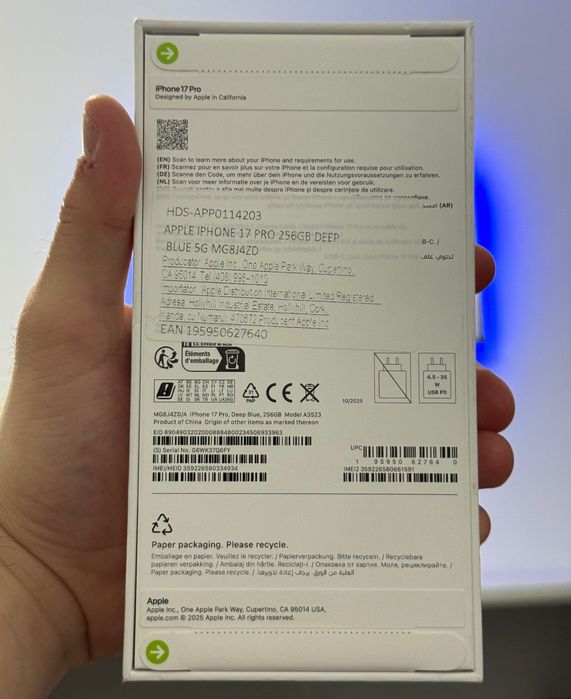 IPhone 17 Pro 256GB Deep Blue nou sigilat Iasi • OLX.ro