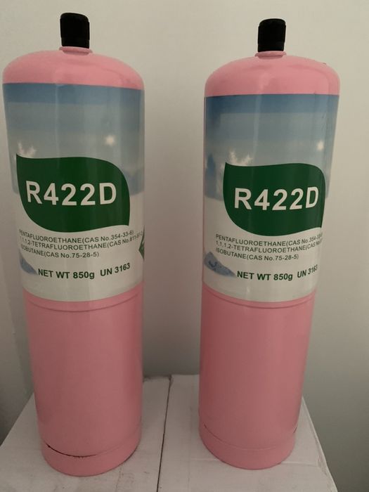 Freon refrigerant r422 850g inlocuitor r22 recipient inclus mufa 1/4 ...