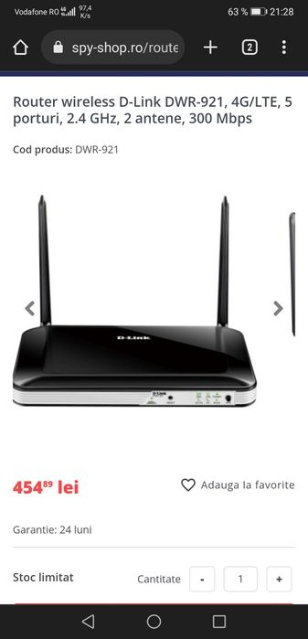 Vand router link model DWR-921 cu sim 4G pret fix Bucuresti Sectorul 2 ...