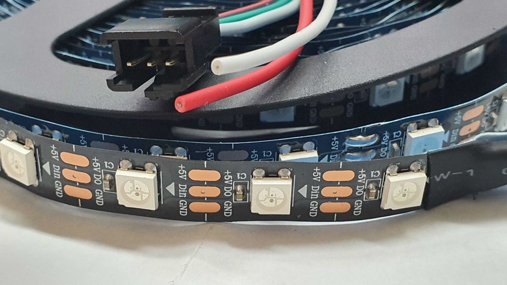 WS2812 Led strip, 8bit, Ring: 8,16,24,32 bit, matrix: 8x8, 8x32, 16x16 ...