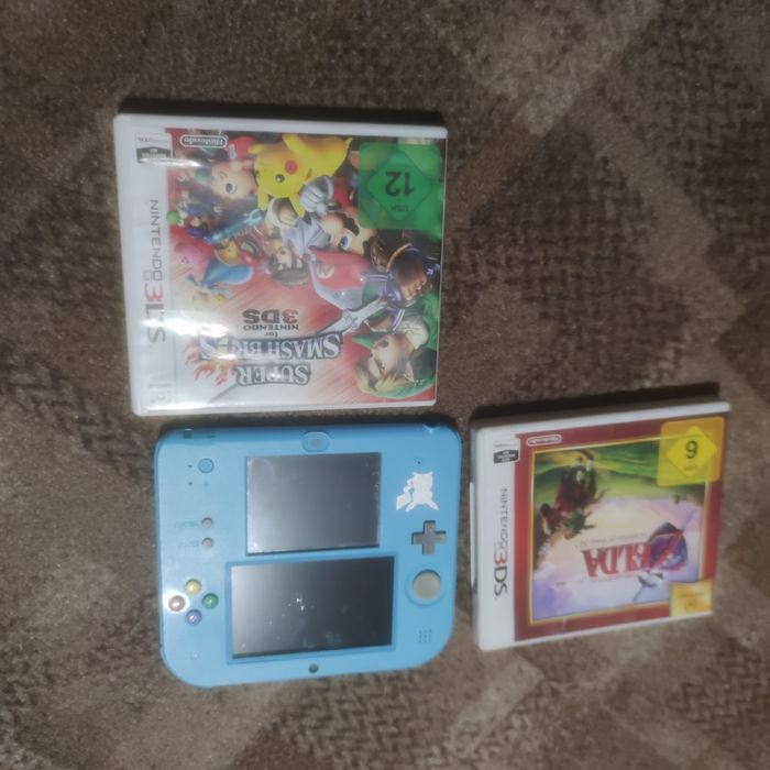 Nintendo 2DS Sun Moon Light Blue Box Console Pokemon+ 2 игри гр. Варна ...