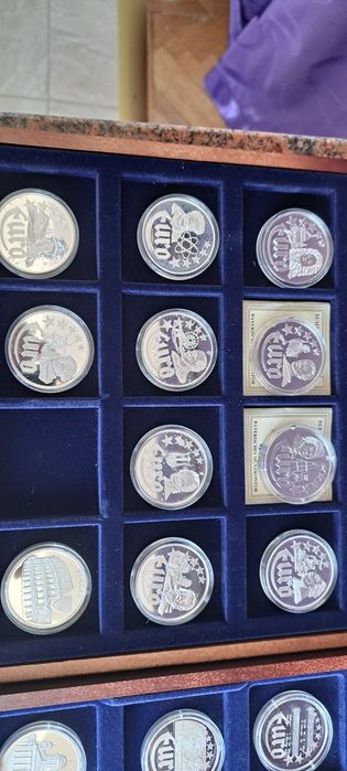 Monede argint pur 999 valoare 10 Euro 1997 Calimanesti • OLX.ro