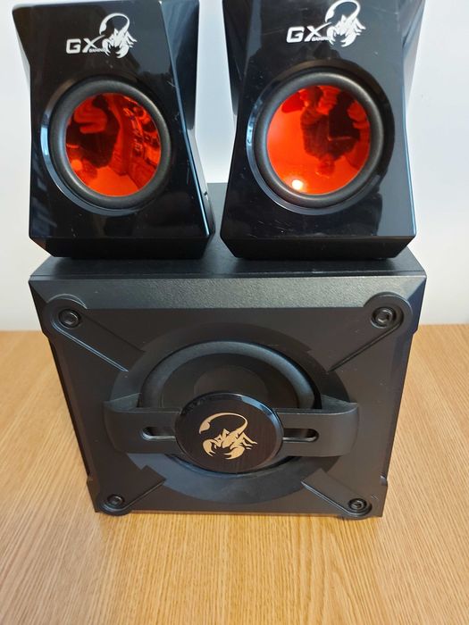 Boxe Genius 2 buc cu difuzor metalic 3 inch + subwoofer 20W Suceava ...