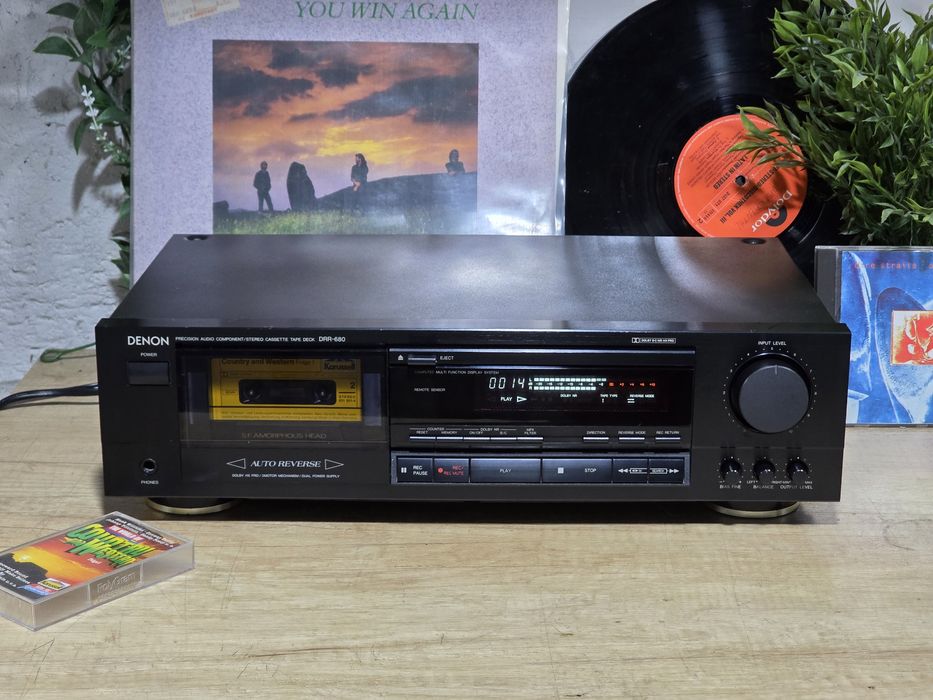 Casetofon deck DENON DRR-680, autoreverse, bias fine, output level ...