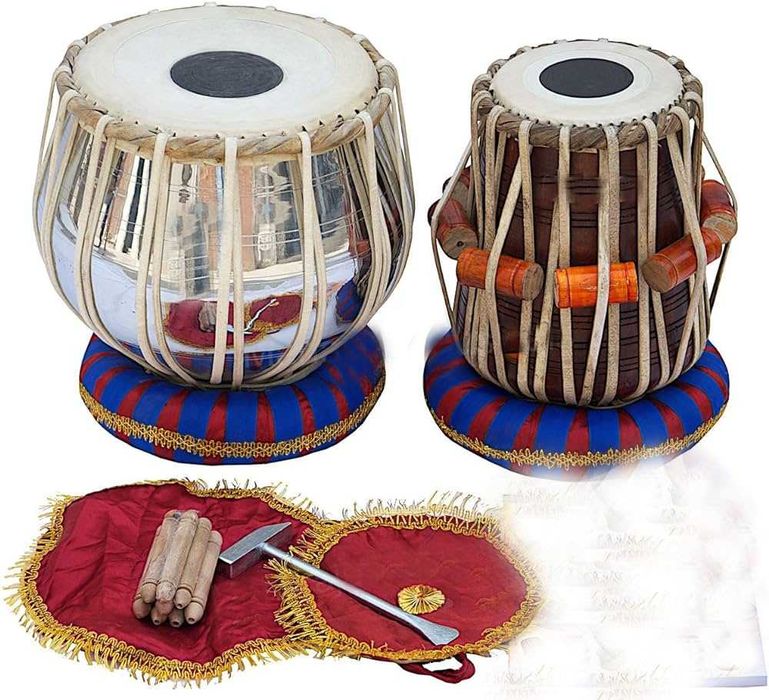 Професионална Табла сет Индииски муз инструмент, тарамбука tabla set гр ...