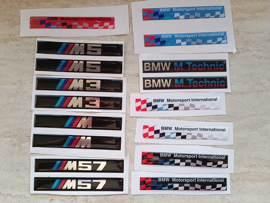 Sticker BMW МВ М3 М5 Моторспорт обемни БМВ Стикер M M3 M5 E36 E34 E39 ...