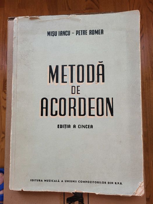 Carte Metoda de Acordeon Misu Iancu-Petre Romea Timisoara • OLX.ro