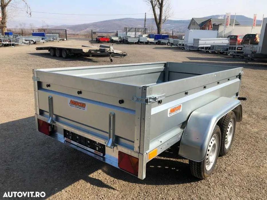 Remorca 2 axe/remorca 750 kg /remorca auto/Neptun PRO 263/129/45 Cluj ...