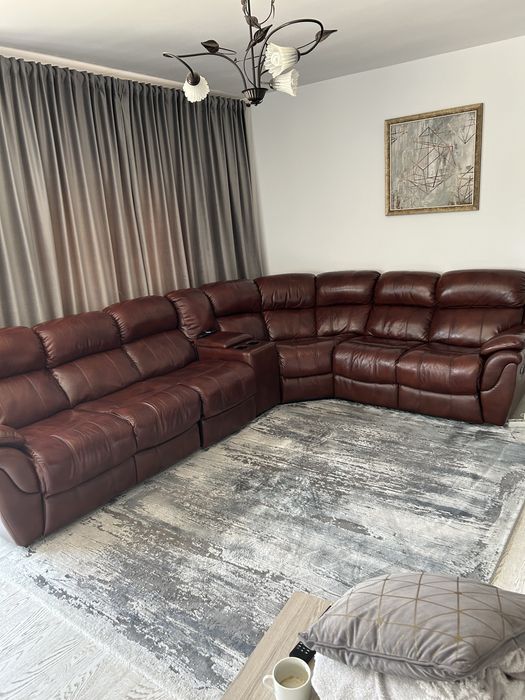 Canapea piele naturala Branesti • OLX.ro