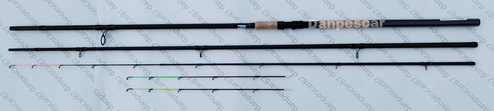 Lanseta fibra de carbon Robinhan HARRIER Feeder 4,20 metri A:210gr ...