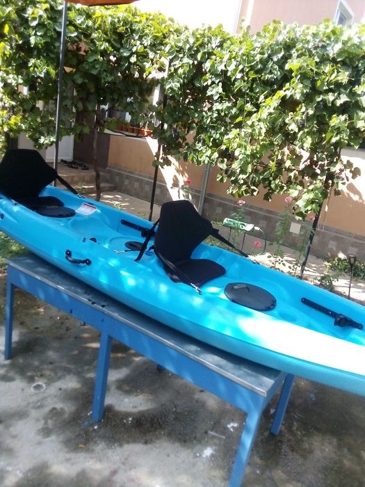 Caiac NOU profesional lacuri mare rauri pescuit 3 locuri montaj motor ...