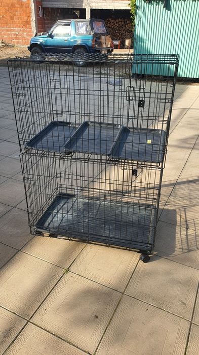 Cusca metalica pliabila xxl pt caini sau alte animale Beius • OLX.ro