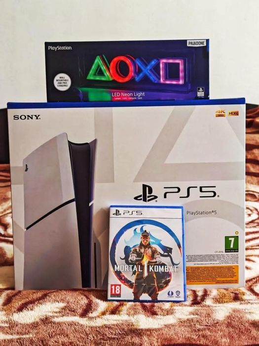 PS5 Slim 1TB + 3 Игри гр. Плевен Сторгозия • OLX.bg