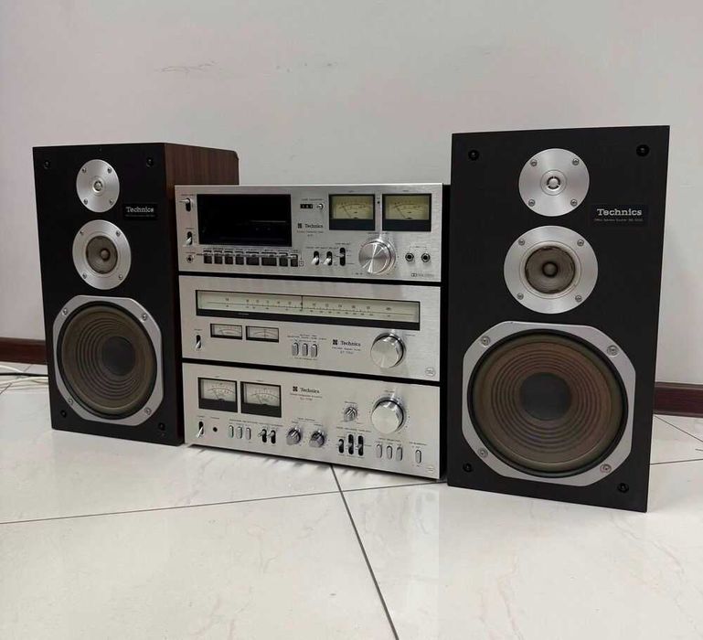 Ретро аудио сет TECHNICS - Усилвател, Тунер , Дек + Колони SB-3030 гр ...