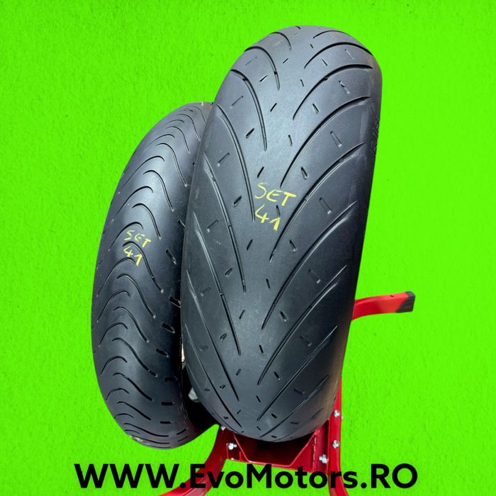 Set Anvelope Moto 120 70 17 si 190 55 17 Metzeler Rosdtec01 2023 set41 ...