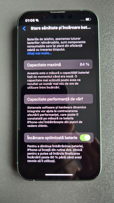 REZERVAT iPhone 13 mini / 128GB / 5G / Green / Full Box / 84% baterie ...