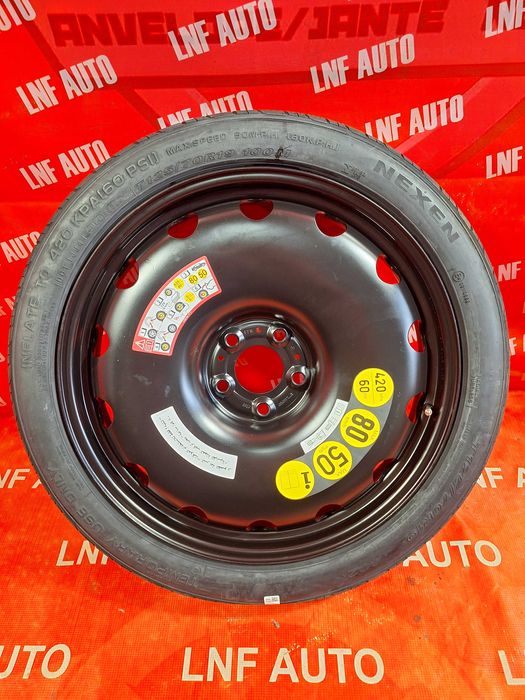 Roata Rezerva SLIM 5x112 19'' OEM AUDI A6 A7 A8 Q2 Q3 Q4 Q5 NOUA 2022 ...