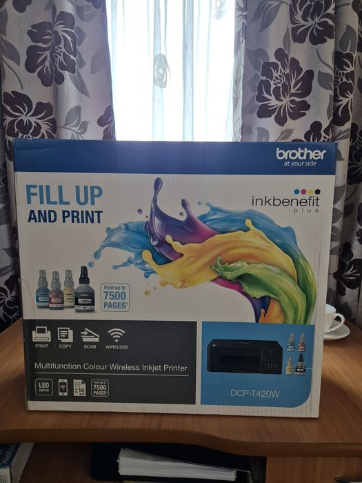 Imprimanta color cu jet de cerneala, DCP-T420W , 3 in 1 de la Brother ...