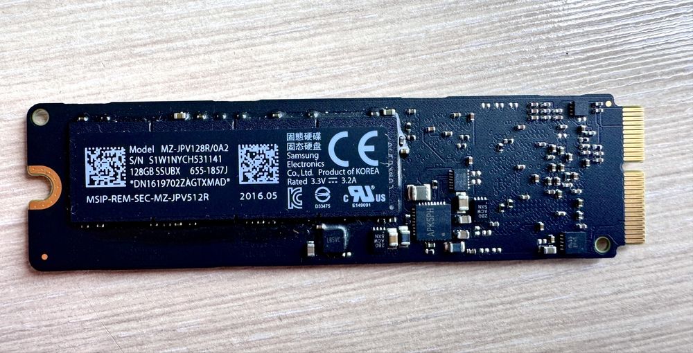 Nvme SSD PCie, 128 Gb, Samsung, за Apple MacBook Air и Pro гр. София в ...
