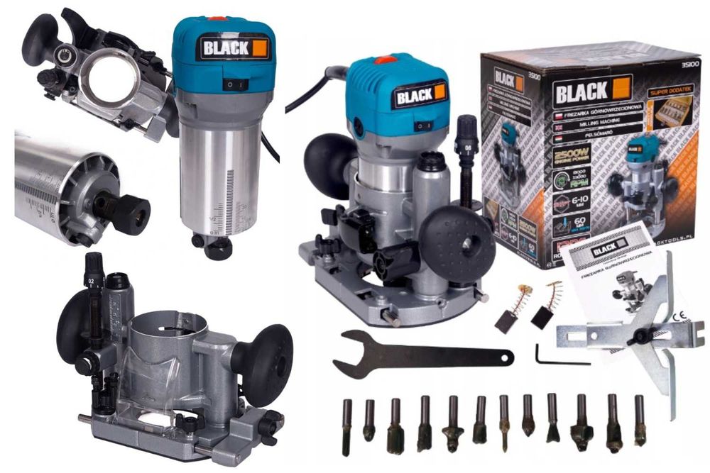 Masina frezat multifunctionala 2500W + 12 freze aparat freza electrica ...