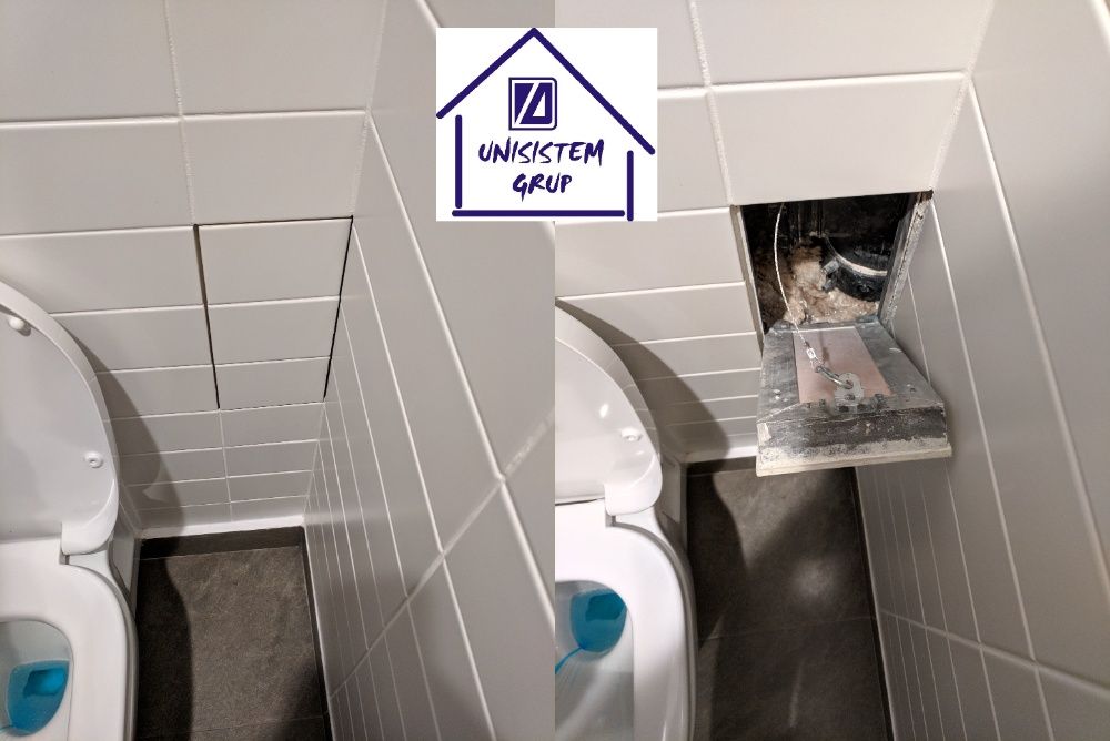 Trapa (usa clapeta) vizitare (revizie acces) perete tavan rigips knauf ...