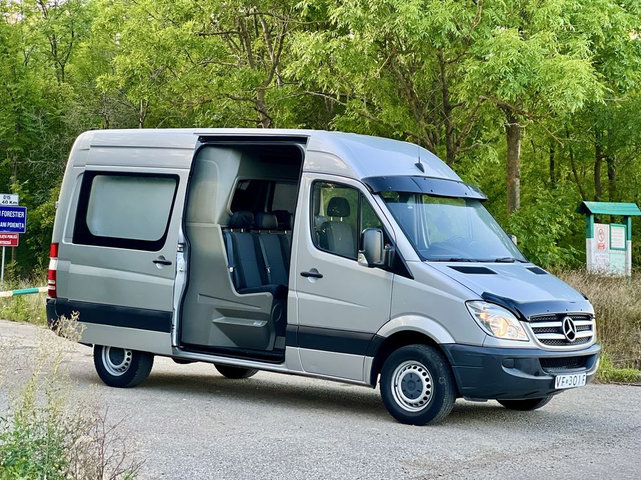 Mercedes sprinter 316,euro5,2013,AC,6 7 locuri,3,5t carlig,7t ansamblu ...