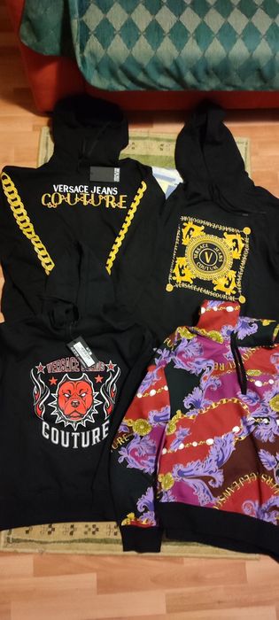 Hanorac VERSACE original cel mai nou model 2024 M,L,XL negru si alb ...
